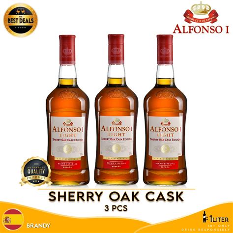 Alfonso Sherry Oak Cask 1l X 3 Bottles Shopee Philippines