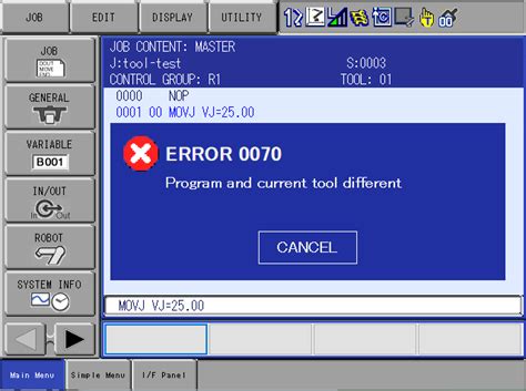 Multiple Tool Tool Interlock And P Var Tool Check Yaskawa Motoman