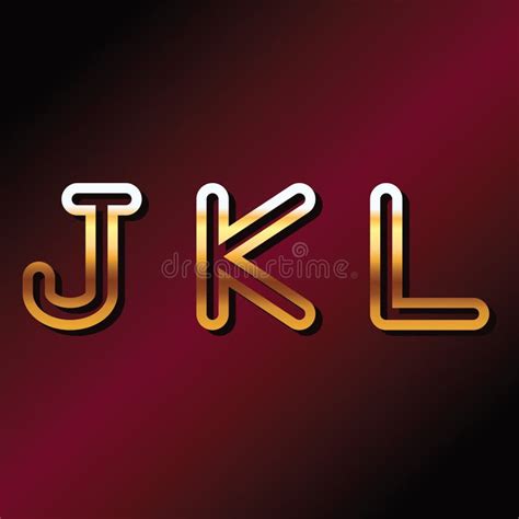 Jkl Alphabet Fonts Stock Vector Illustration Of Exclusive 147224191