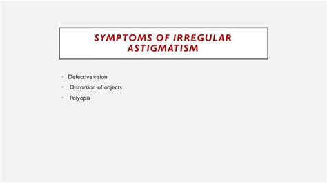 Astigmatism Ppt