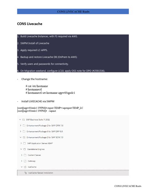 Scm Cons Lc Runbook Pdf User Computing Version Control