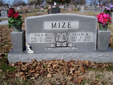 Nellie Katherine Brown Mize 1917 2000 Mémorial Find A Grave