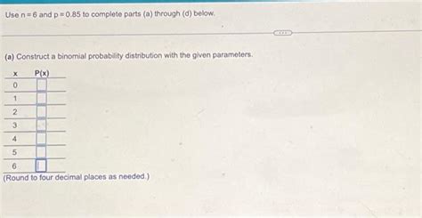 Solved Use N And P To Complete Parts A Through D Chegg