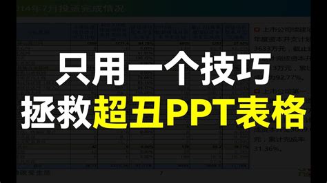 这种看不清的PPT表格别用了学会这一招页面直接封神旁门左道 YouTube