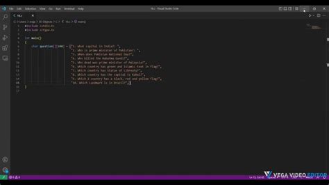 C Programming Language Project 16 Quiz Game Created By Trishanth Kumar Youtube