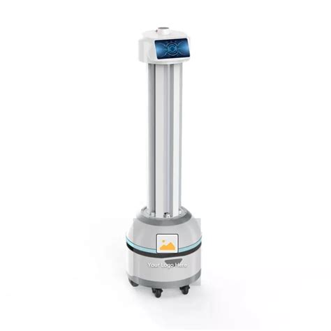 Autonomous Uv Light Robot With Touch Screen Uvc Sterilizing Robot For Public Place Station Use