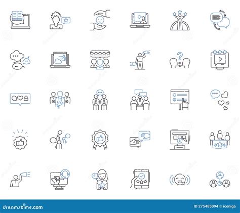 Evaluations And Assessments Line Icons Collection Analysis Appraisal