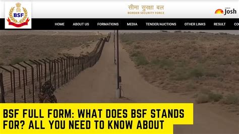 Bsf Full Form What Does Bsf Stands For All You Need To Know