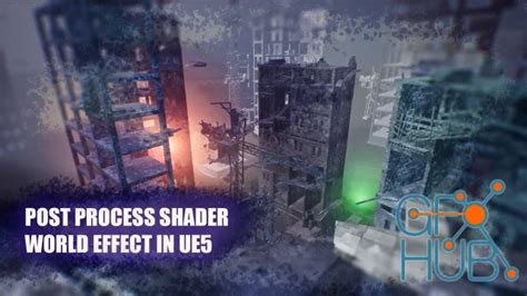 unreal engine asset post process shader world effect