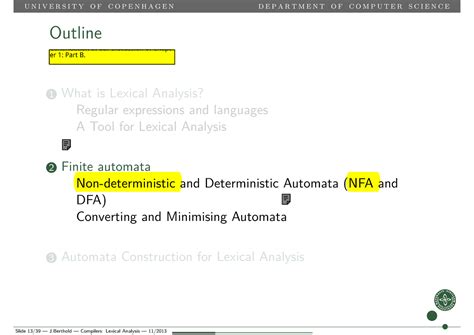 Chapter 1 Compiler Construction B Outline 1 What Is Lexical