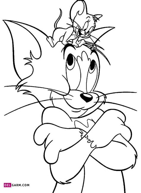 50 نقاشی تام و جری Tom And Jerry برای رنگ آمیزی کودکان