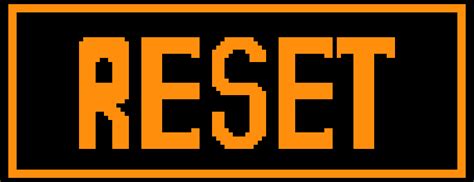 Reset Button From Undertale Pixel Art Maker Reset Button From Undertale Pixel Art Maker