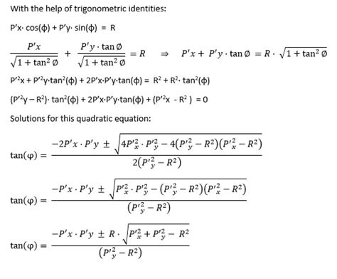 Algorithm Find Tangent Points In A Circle From A Point Stack Overflow