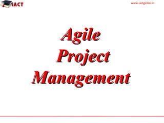 Agile Project Management PPT Technology Computing