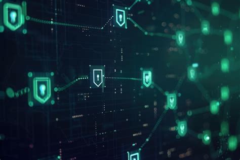 Digital Security Network Premium Ai Generated Image