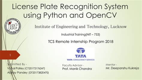 License Plate Recognition System Using Python And Opencv Pdf Programming Languages Computing