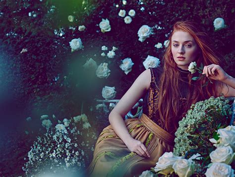 Redhead Women Blue Eyes Actress Sophie Turner Hd Wallpaper Rare Gallery