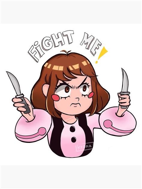 Uraraka Ochaco Sticker Sticker For Sale By Kromurath Redbubble