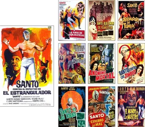 Poster Cuadro Cartel Vintage Santo El Enmascarado De Plata Mercadolibre