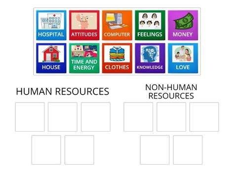 Human And Non Human Resources Group Sort