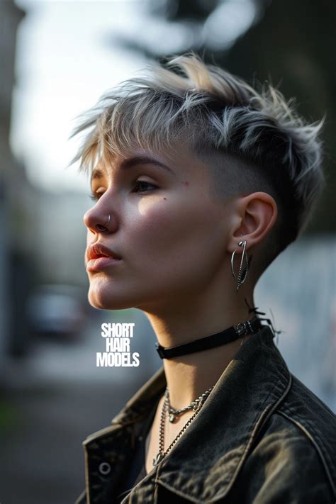 20 Cute Short Non Binary Haircuts In 2024 Short Hair Models