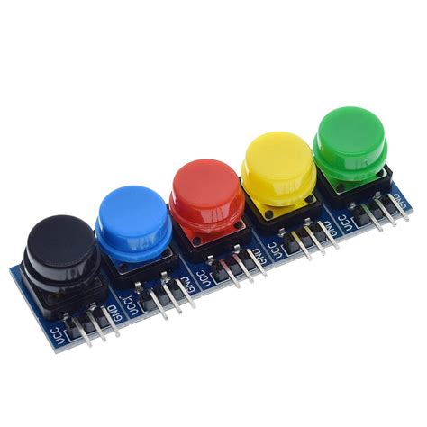 5pcs 12x12mm Big Key Module Big Button Module Light Touch Switch Module
