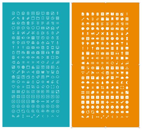 앱 개발 디자인 Ppt까지 440개 Line And Solid 아이콘 패키지 무료 다운로드 플래텀