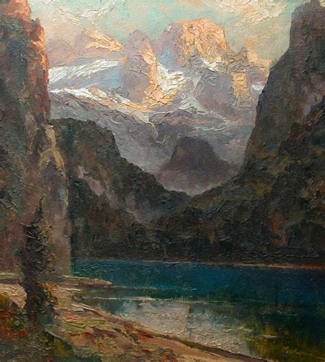 Viktor Gutmann 1887 1963 Abend Am Gosausee Catawiki