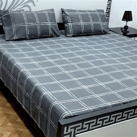 Urban Grid Bedsheet Nextgene Fabric Store