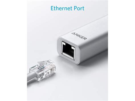 Anker USB C To Ethernet Adapter Portable Gigabit Network Hub Mbps For MacBook