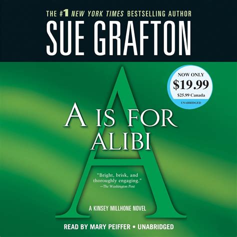 A Is For Alibi A Kinsey Millhone Novel Grafton Sue Peiffer Mary