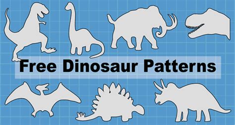 Printable Felt Dinosaur Pattern Free Printable Templates