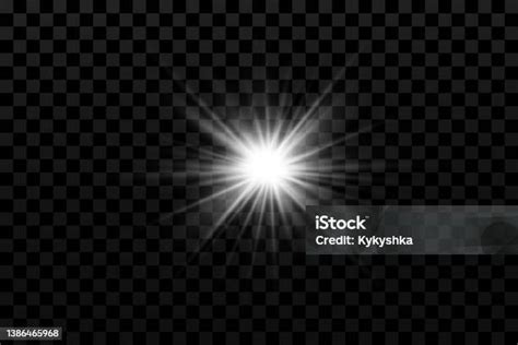 글로우 효과 투명 한 배경에 스타 밝은 태양 벡터 그림입니다 가오리상목에 대한 스톡 벡터 아트 및 기타 이미지 가오리상목 광선 나이트클럽 Istock
