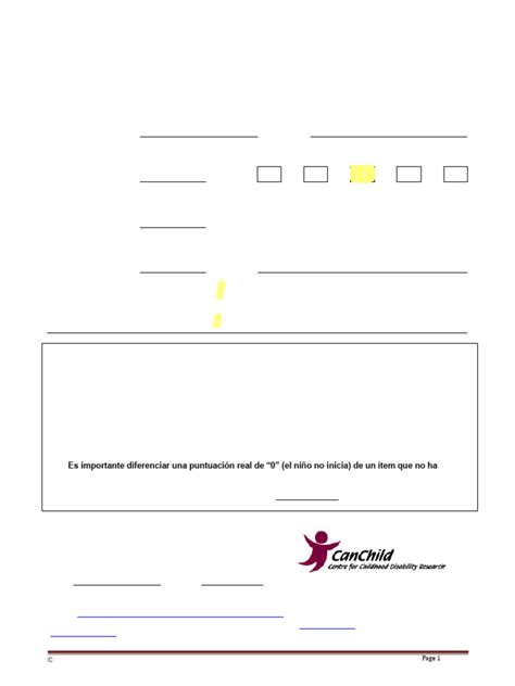 GrossmotorfunctionmeasurehojapuntuaciÓnversiónespañola Pdf