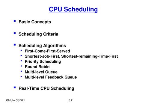 Scheduling Algorithms For Cpu Schedulerppt