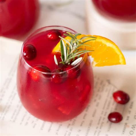 Cranberry Gin Cocktail Pitcher Recipe Too Peel With Zeal