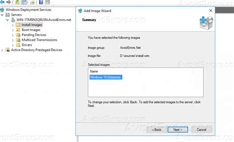 Configure Windows Deployment Services On Windows Server AvoidErrors