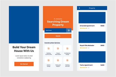 Property Design Application Ui Kit For Android And Ios Mobile 21333414