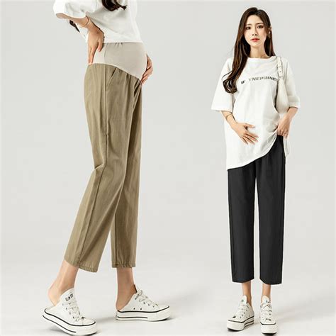 Badu Bg Изчистен панталон с висока талия за бременни жени Badu Bg