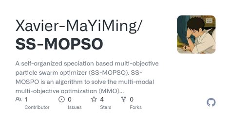 GitHub Xavier MaYiMing SS MOPSO A Self Organized Speciation Based