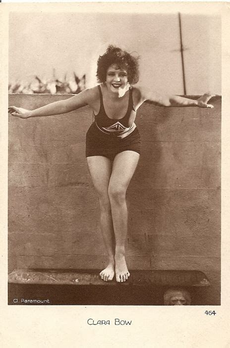 Clara Bow Archive Clara Bow In Bathing Suit Circa 1928 Vintage On