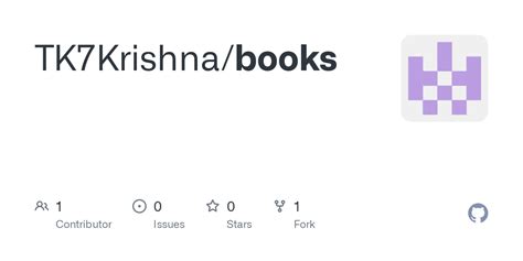 GitHub TK Krishna Books