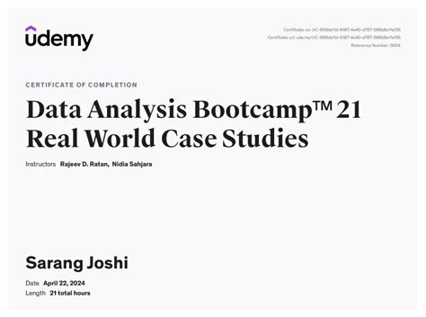 Sarang Joshi On Linkedin Im Happy To Share That Ive Obtained A New Certification Data Analysis