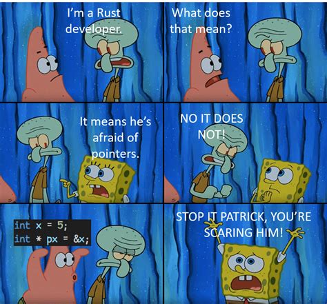 rust devs telling me that pointers do exist in rust in 3 2 1 r