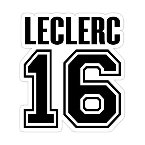 Leclerc 16 Sticker For Sale By 107percent Stickers Phone Case Stickers Case Stickers