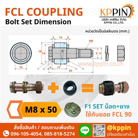สกรูและบุชยาง Fcl Fcl Coupling มีทุกไซส์ คุณภาพดี Kppin
