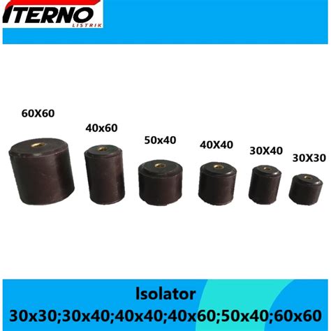 Jual Isolator Busbar 50x40 M10 Coklat Iterno Shopee Indonesia