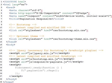 Membuat Pagination Di Bootstrap Responsive