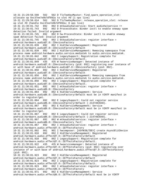 Log Pdf Operating System Technology Software Engineering