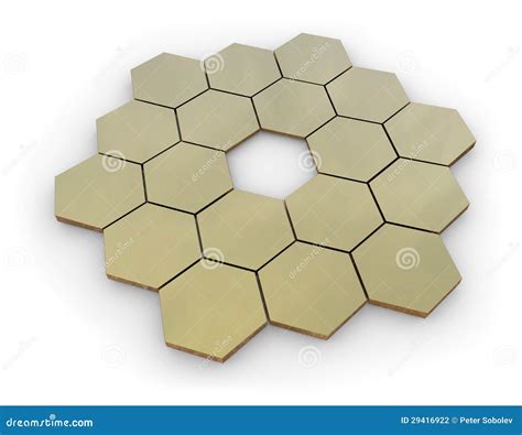 Segmented Telescope Mirror Stock Illustration Illustration Of Space